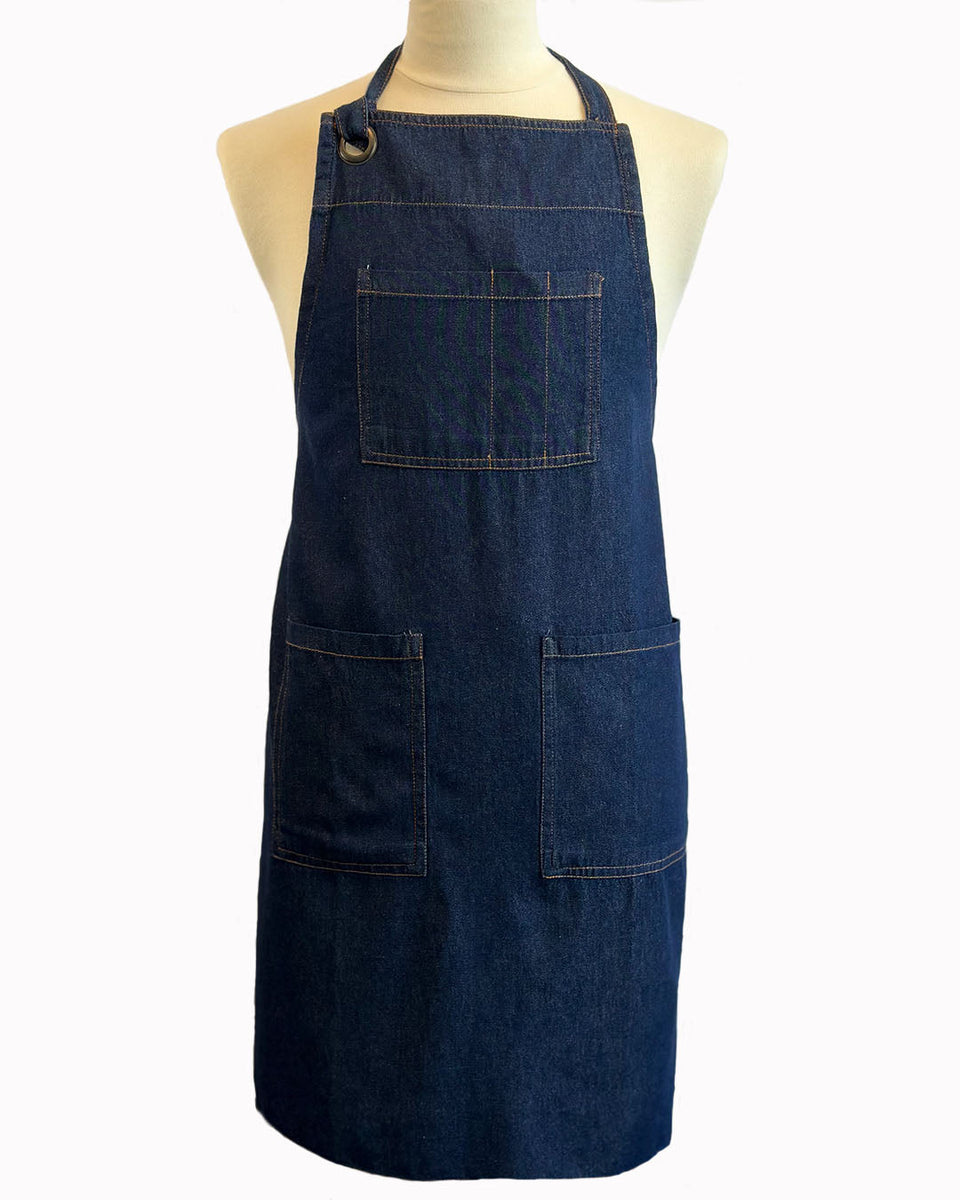 Liberty Bags 5511 5-Pocket AL5B Cotton Denim Apron (Dark Blue Denim) – Wholesale Printables