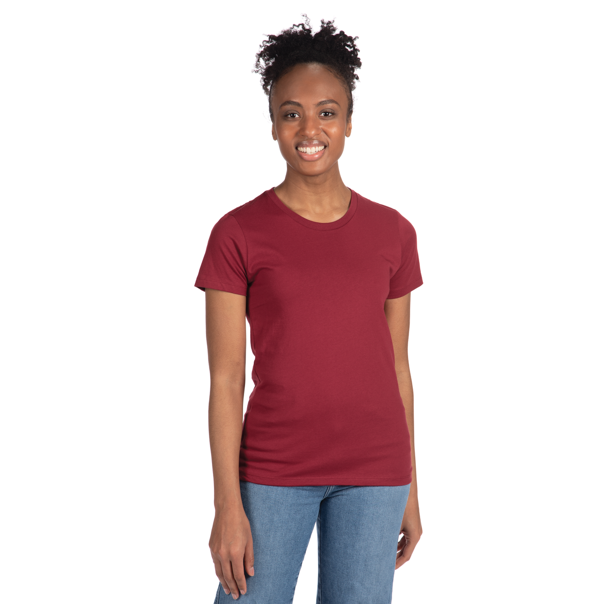 Next Level 3900 Women's Cotton T-Shirt (Cardinal) – Wholesale Printables
