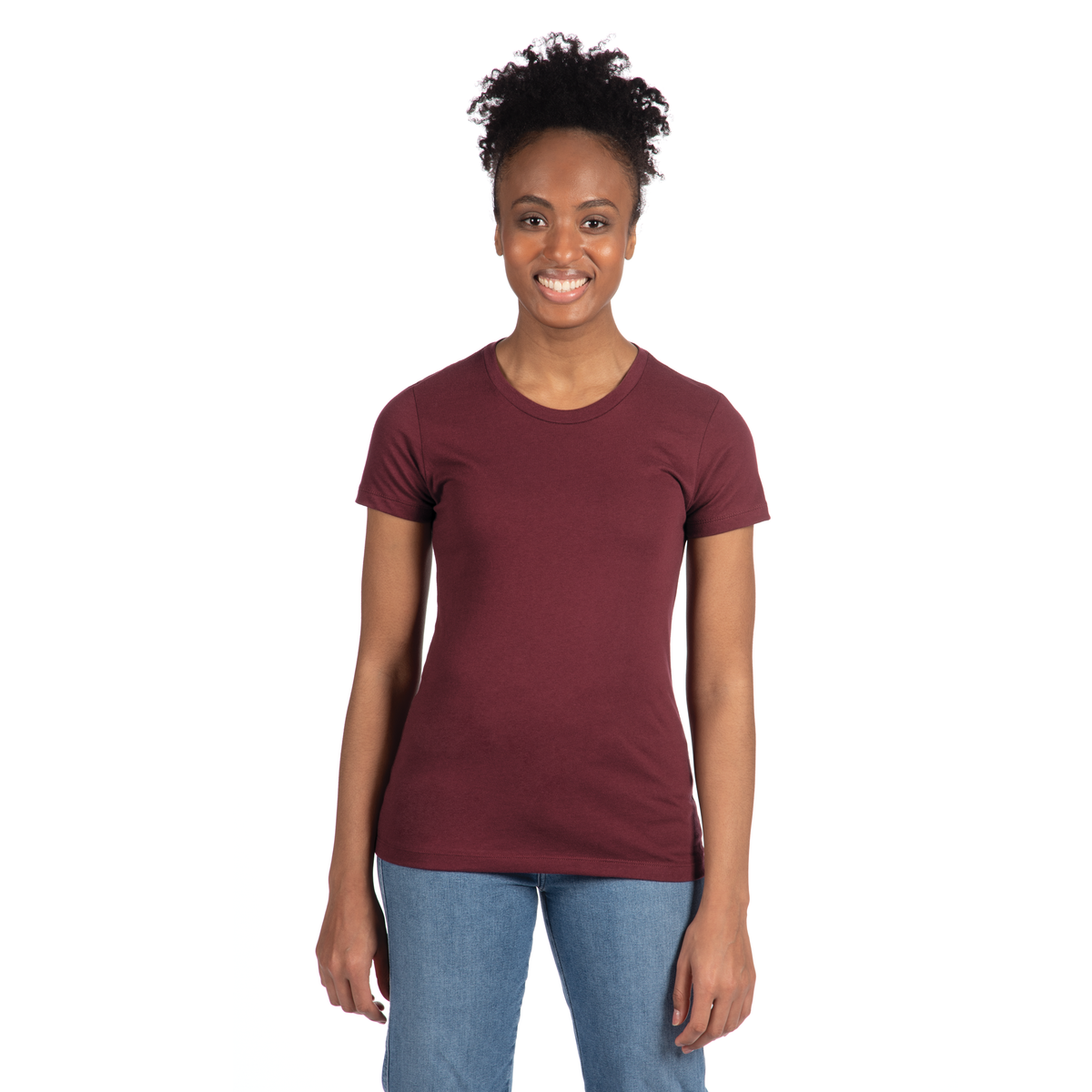 Next Level 3900 Women's Cotton T-Shirt (Maroon) – Wholesale Printables