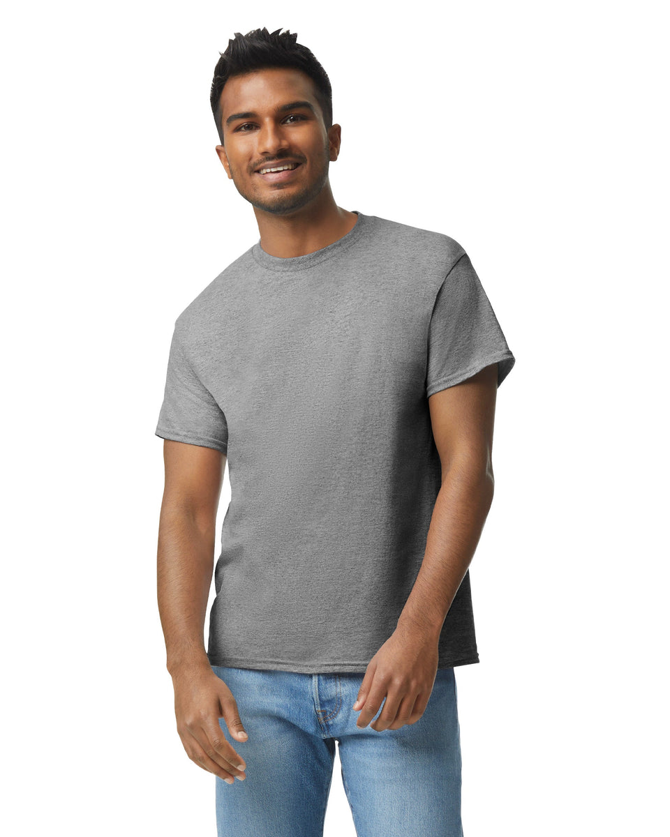 Gildan 5000 Heavy Cotton™ Adult T-shirt (Graphite Heather) – Wholesale ...