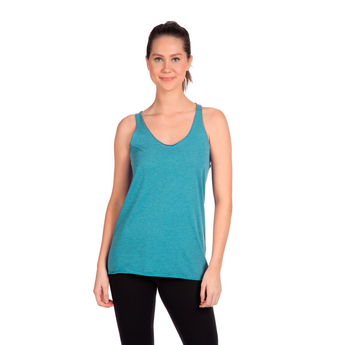 Next Level Women's Tri-Blend Racerback Tank (Vintage Turquoise ...