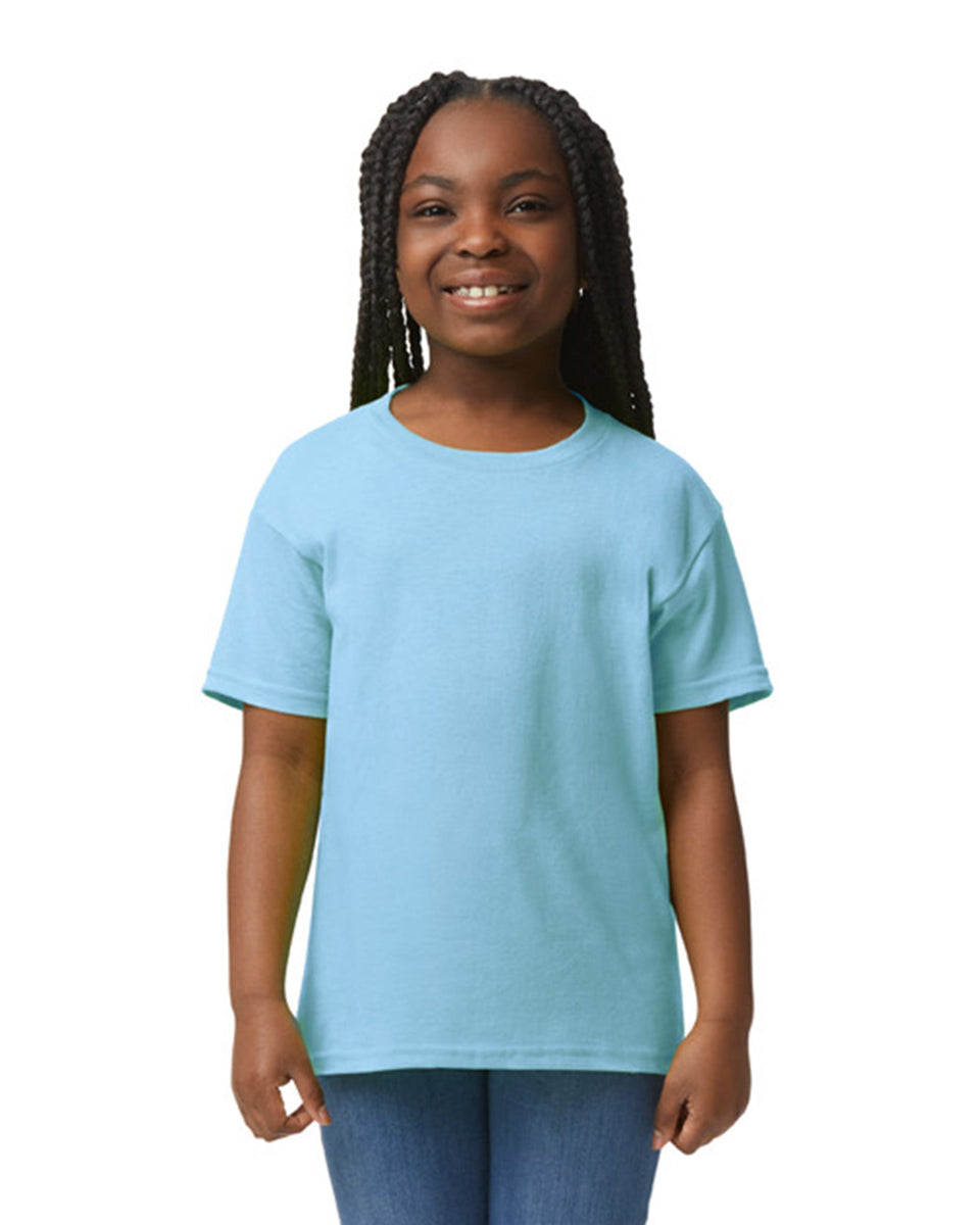 Gildan 8000B DryBlend® Youth T-shirt (Light Blue) – Wholesale Printables