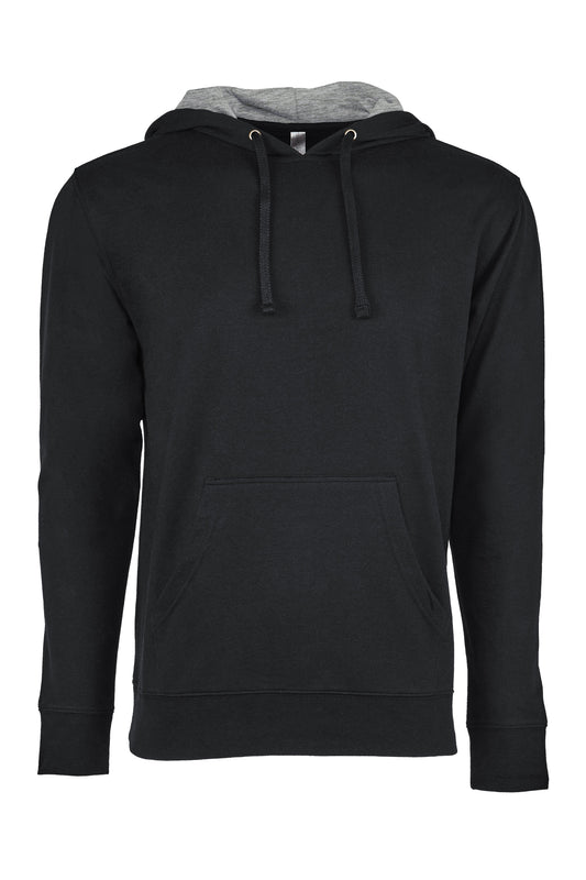 Next Level 9301 Unisex Laguna Hoodie (Black/Heather Gray) – Wholesale ...