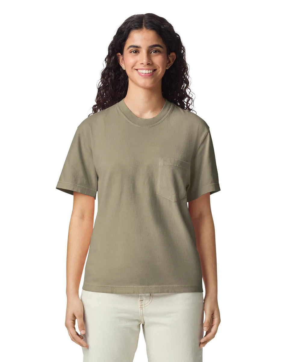 Comfort Colors ADULT HEAVYWEIGHT POCKET TEE (Sandstone) – Wholesale ...